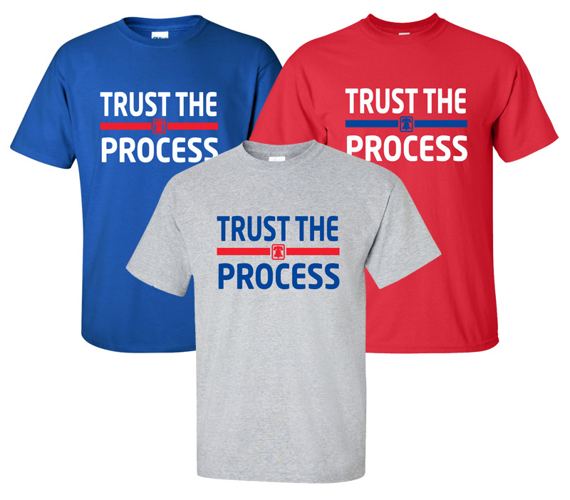 "Trust The Process" T-Shirt embiid simmons philly philadelphia sixers ...